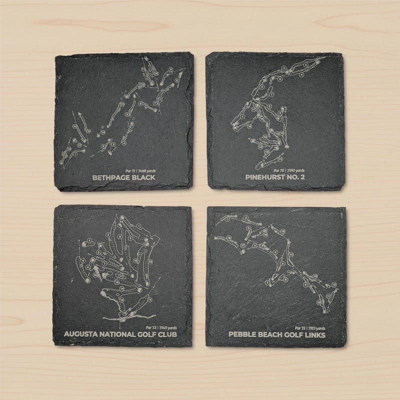Slate Golf Coaster - Etsy
