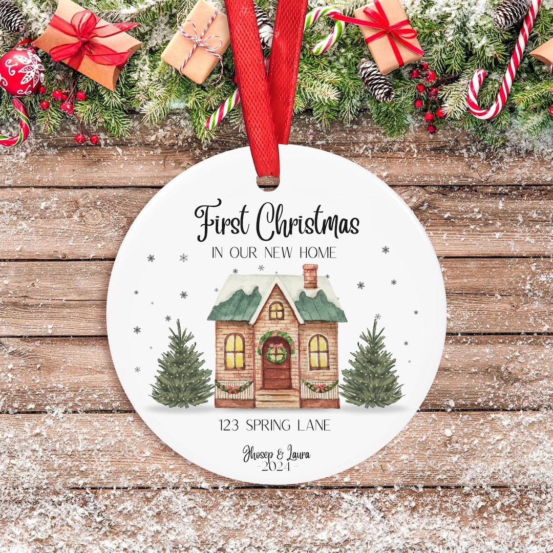 2025 First Christmas in Our New Home Christmas Ornaments, Personalized ...