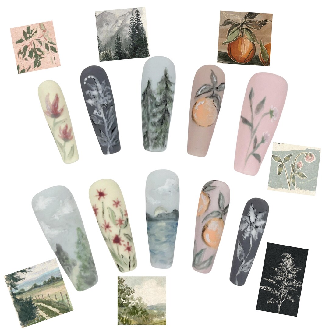 Custom Press-ons Application Kit Character Handmade Handpainted Press ...