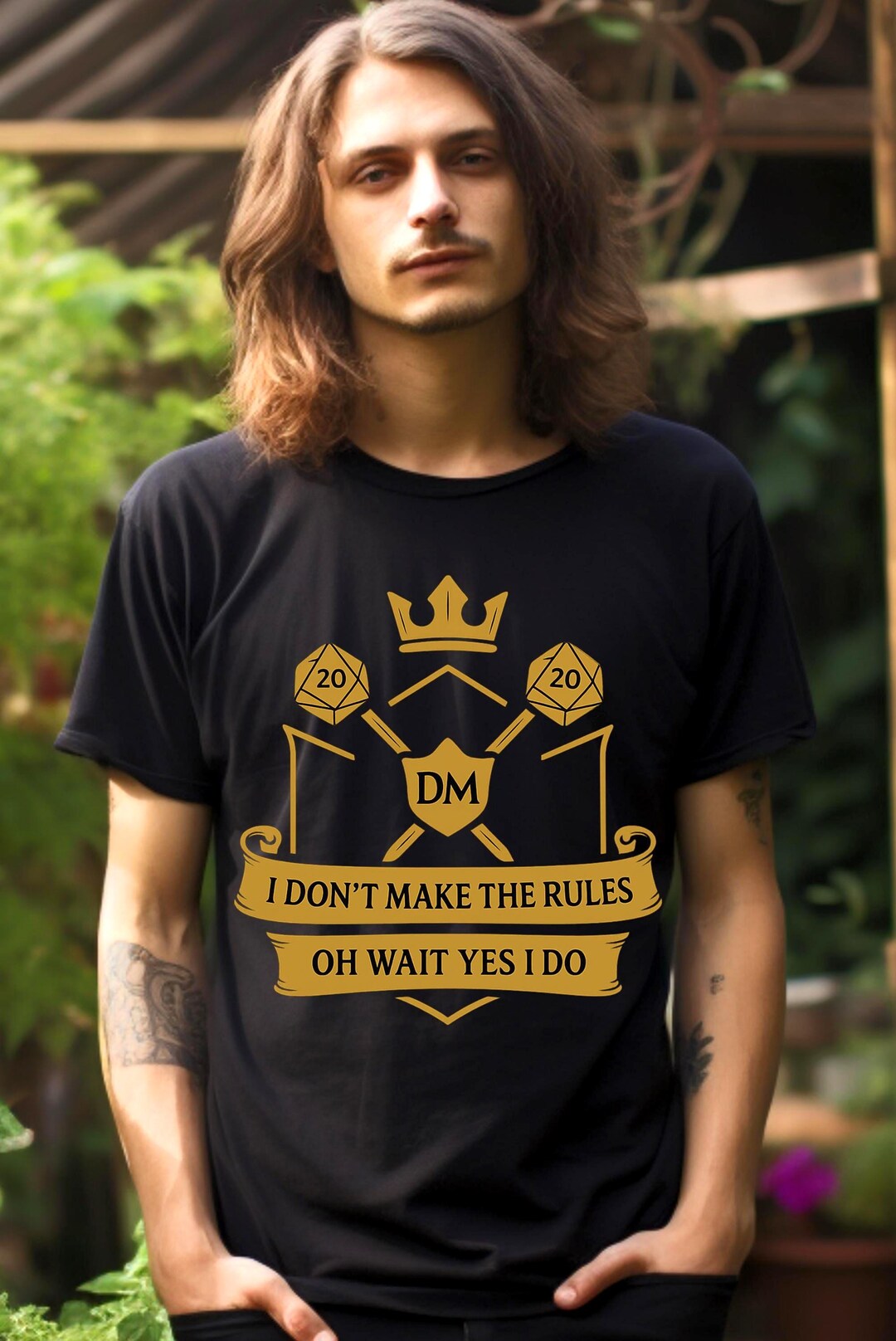 Dungeon Master Crest T-shirt, DND Graphic Tee, Unisex Shirt ...