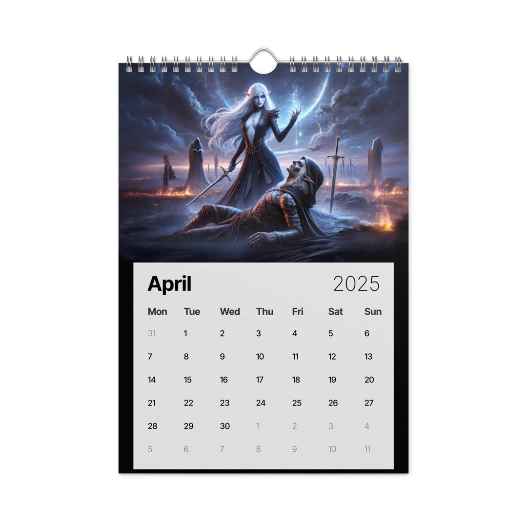 2025 D&D Calendar - A Year for Dice and Destiny - Each Month Features a ...
