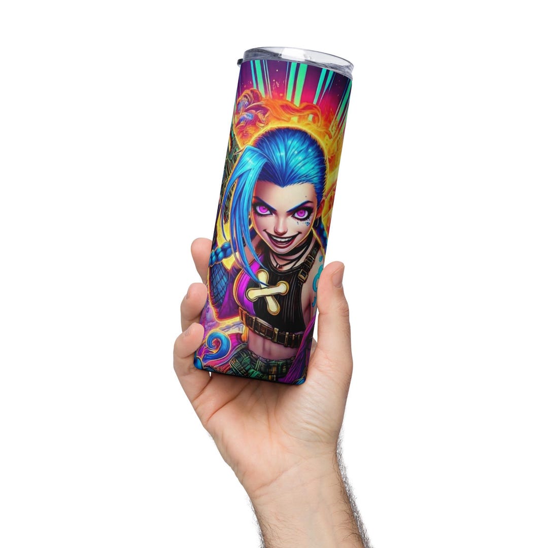 Jinx Travel Mug Arcane Chaos Inspired Stainless Steel Tumbler Everyone ...