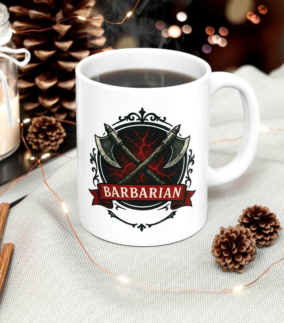 Dungeons & Dragons Barbarian Ceramic Mug | DND Class Stocking Stuffer ...