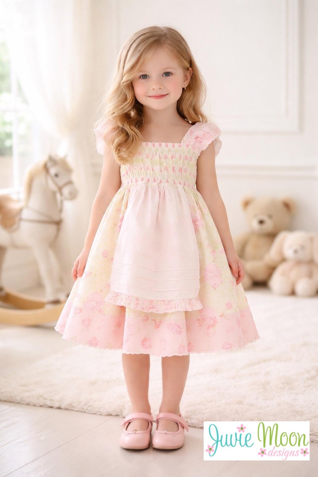 Girls Apron Dress PDF Pattern, Baby Girl Doll Clothes (12m to 12) - Etsy