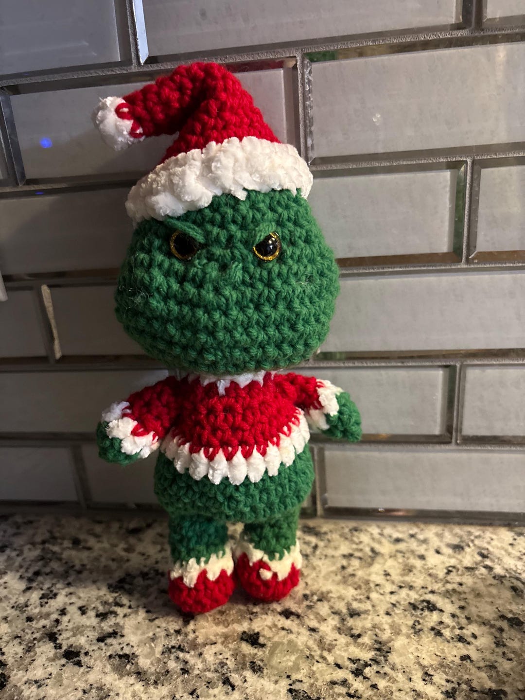The Grinch Crochet Handmade Stuffy the Grinch Who Stole Christmas - Etsy