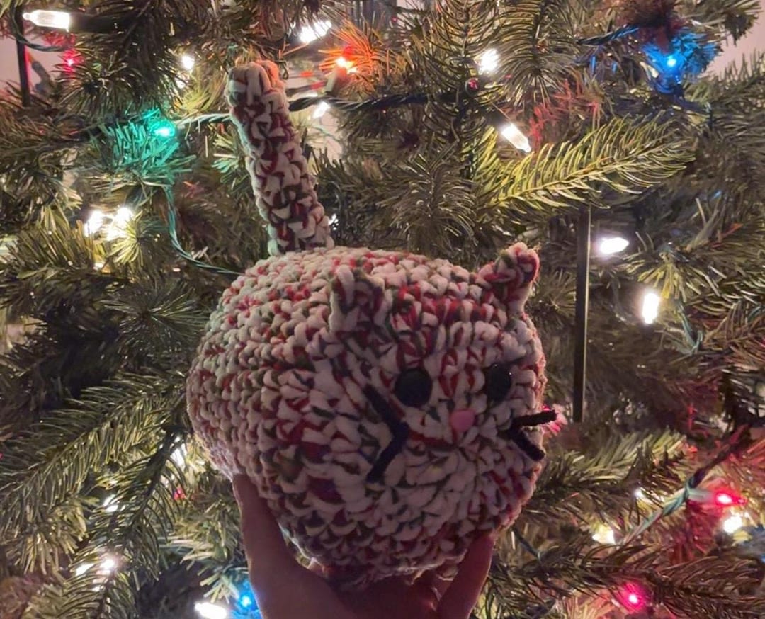 Large Loaf Cat / Kitten Crochet Handmade Stuffy Little Debbie Christmas ...
