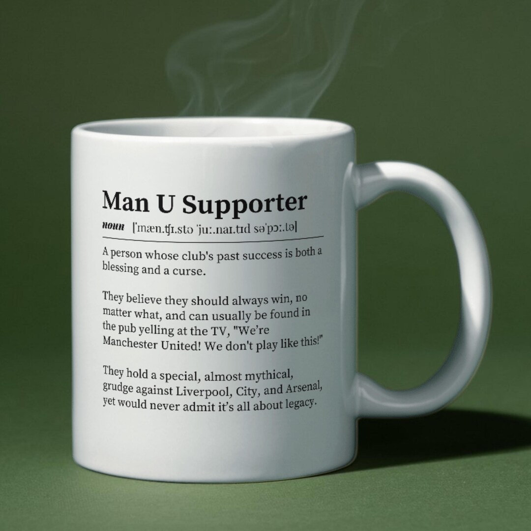 Manchester United FC Mug | Funny Football Fan Gift | Man U Supporter ...