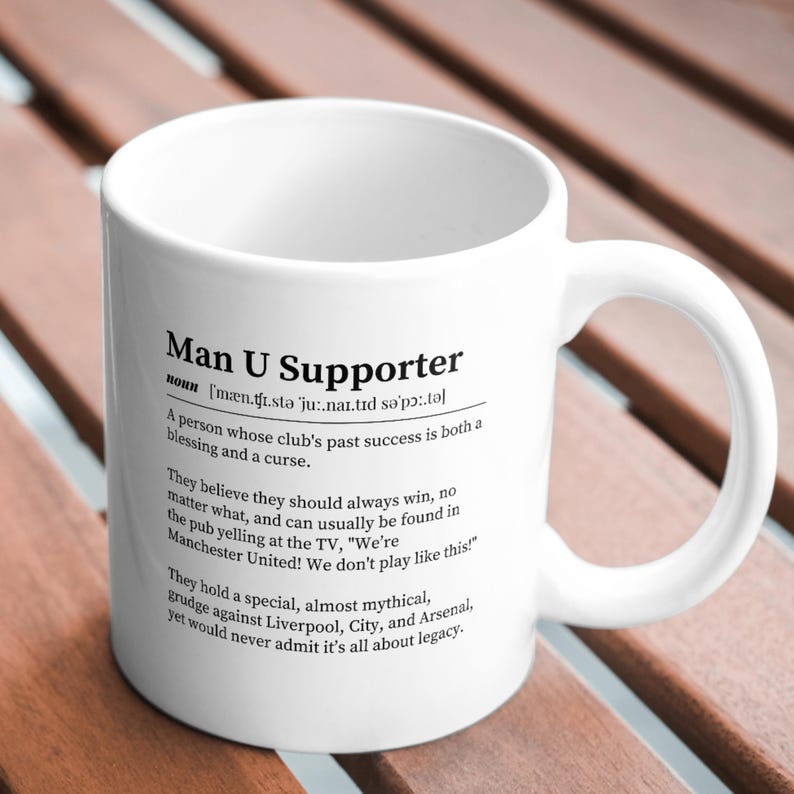 Manchester United FC Mug | Funny Football Fan Gift | Man U Supporter ...