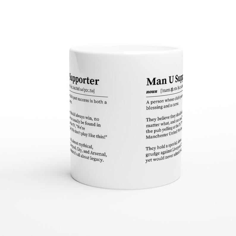 Manchester United FC Mug | Funny Football Fan Gift | Man U Supporter ...