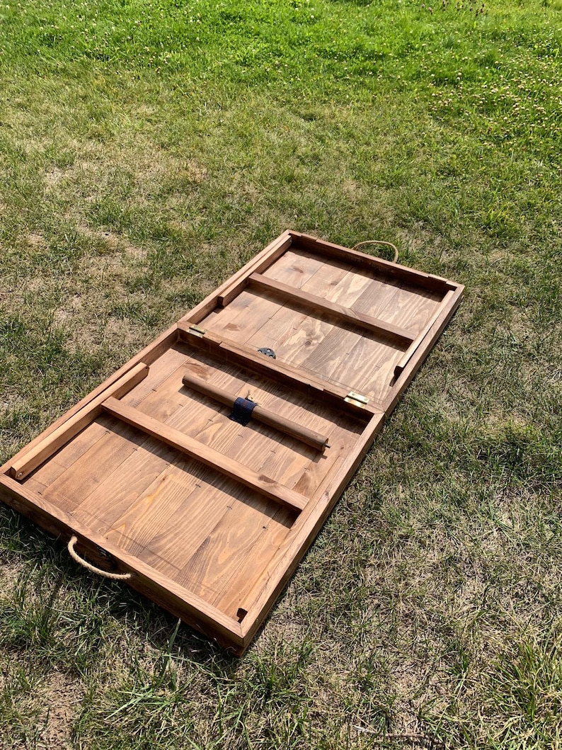 48x24 Folding Wooden Picnic Table – Portable Floor Table for Outdoor ...