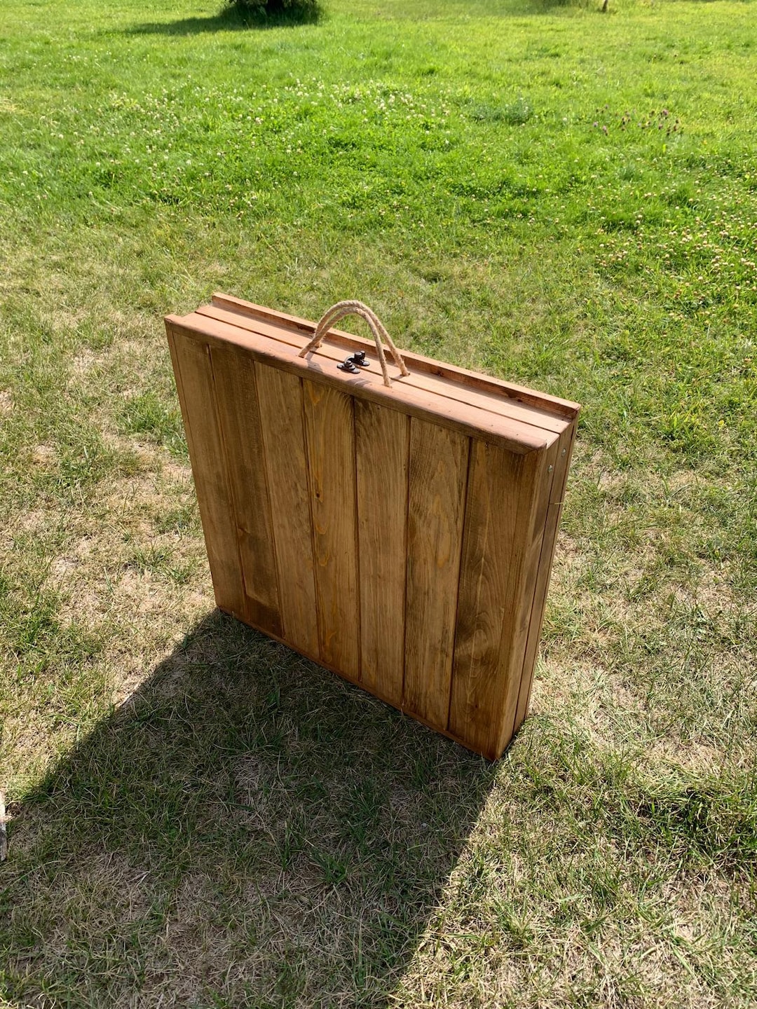 48x24 Folding Wooden Picnic Table – Portable Floor Table for Outdoor ...