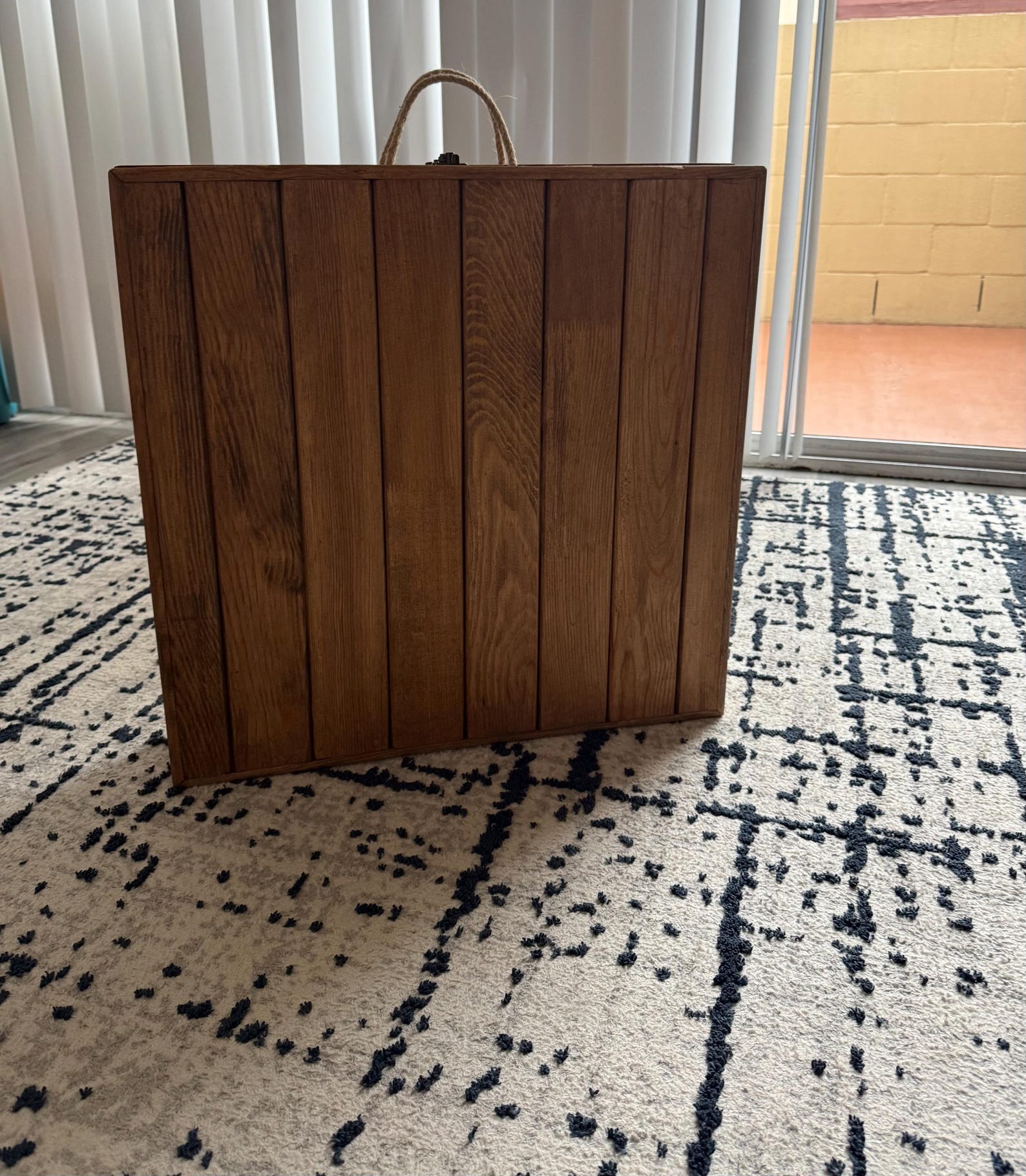 Foldable Boho Floor Table – Handmade Wooden Picnic Table | Portable ...