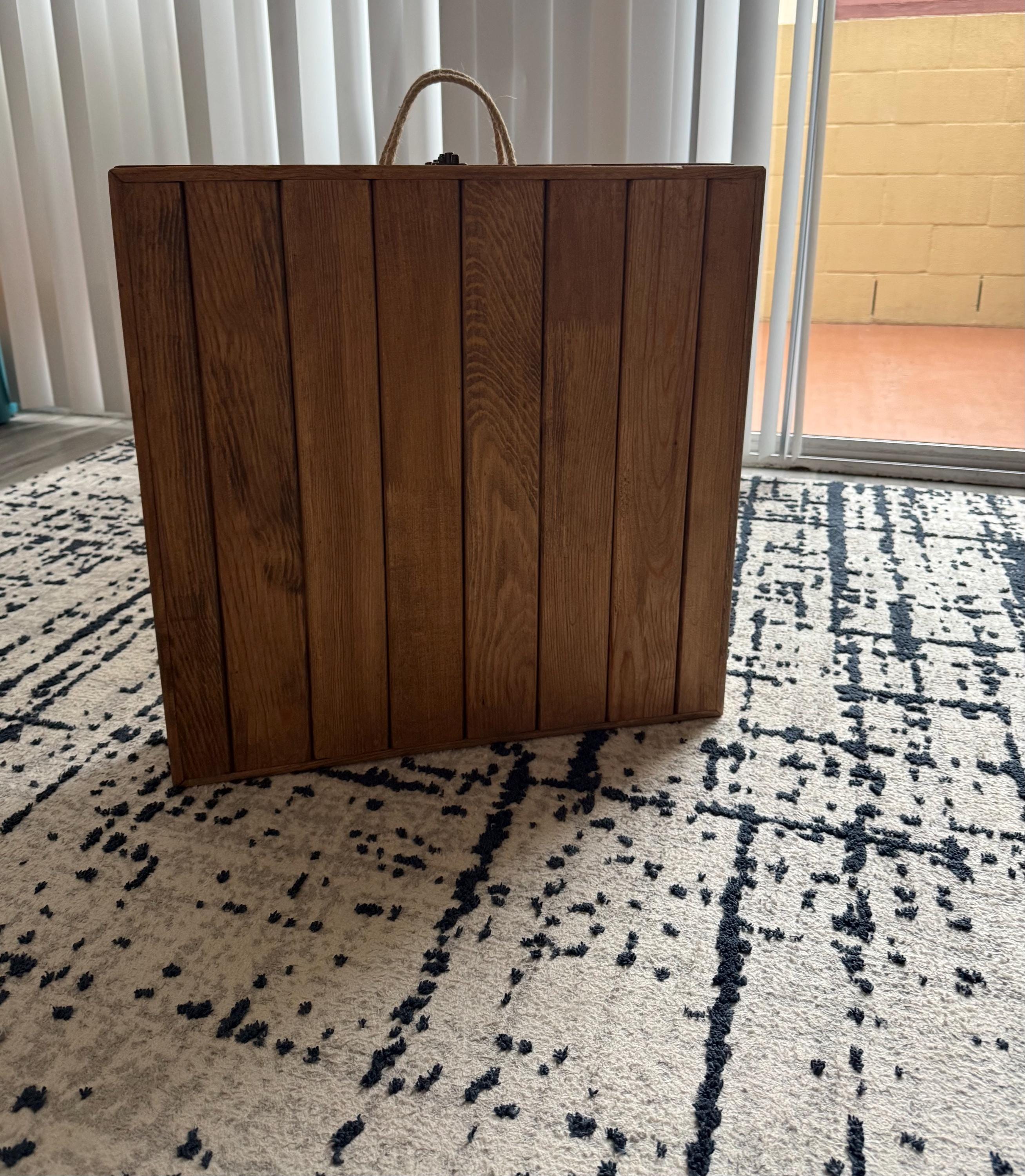 Foldable Boho Floor Table – Handmade Wooden Picnic Table | Portable ...