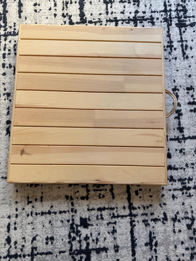 Foldable Boho Picnic Table – Handmade Rustic Wood Table for Camping ...