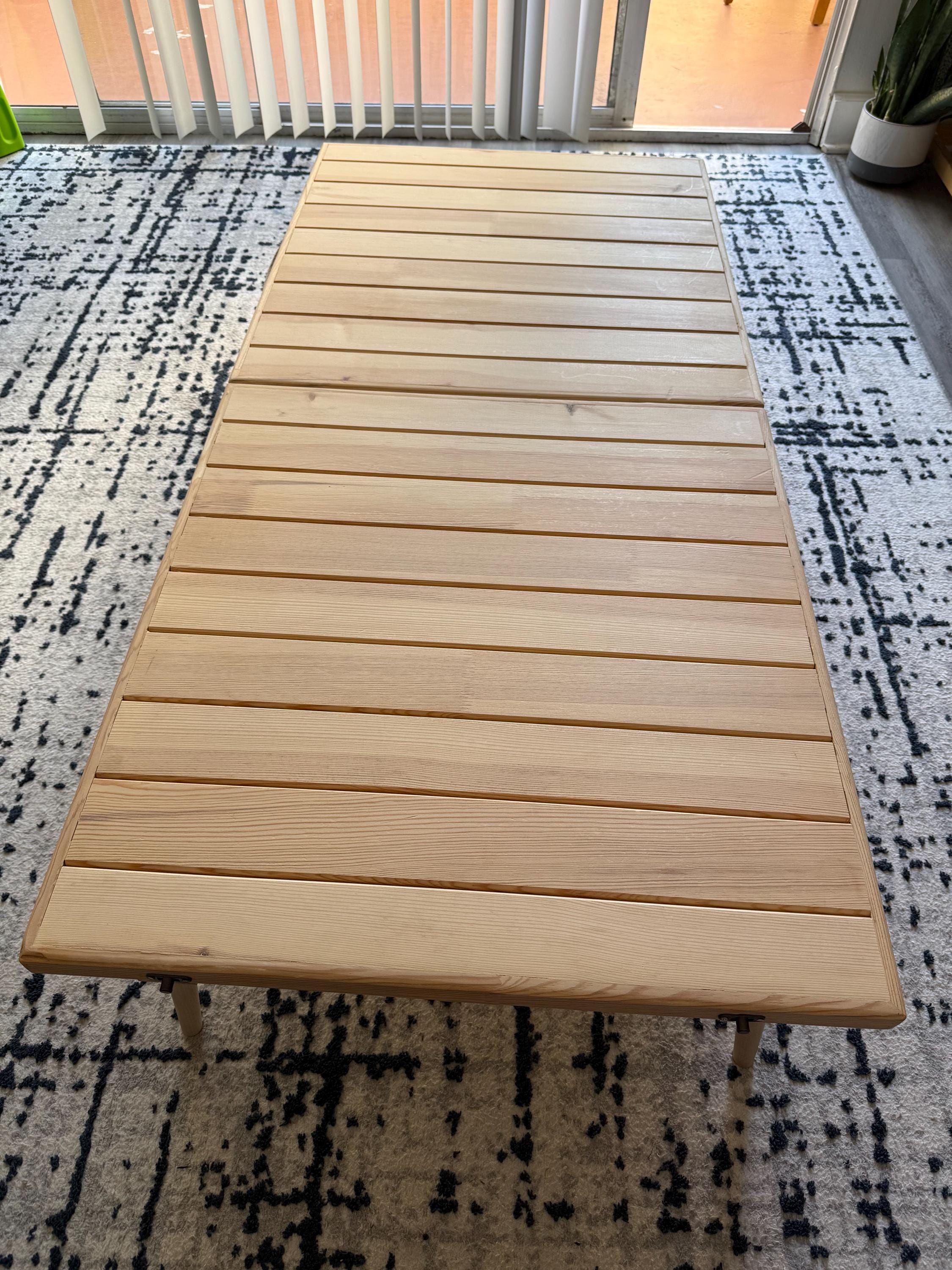Foldable Boho Picnic Table – Handmade Rustic Wood Table for Camping ...