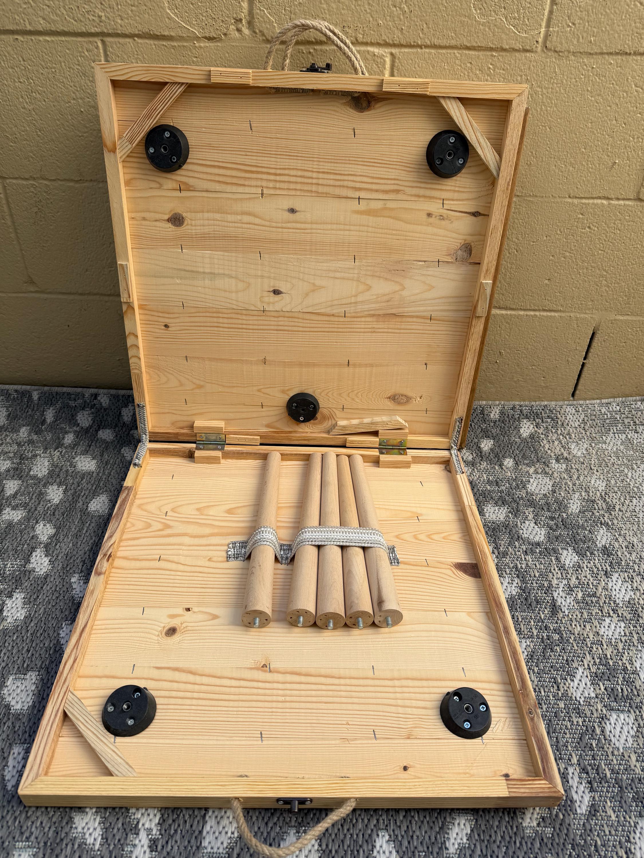 Portable Wooden Camping Table – Foldable, Lightweight, Ideal for ...