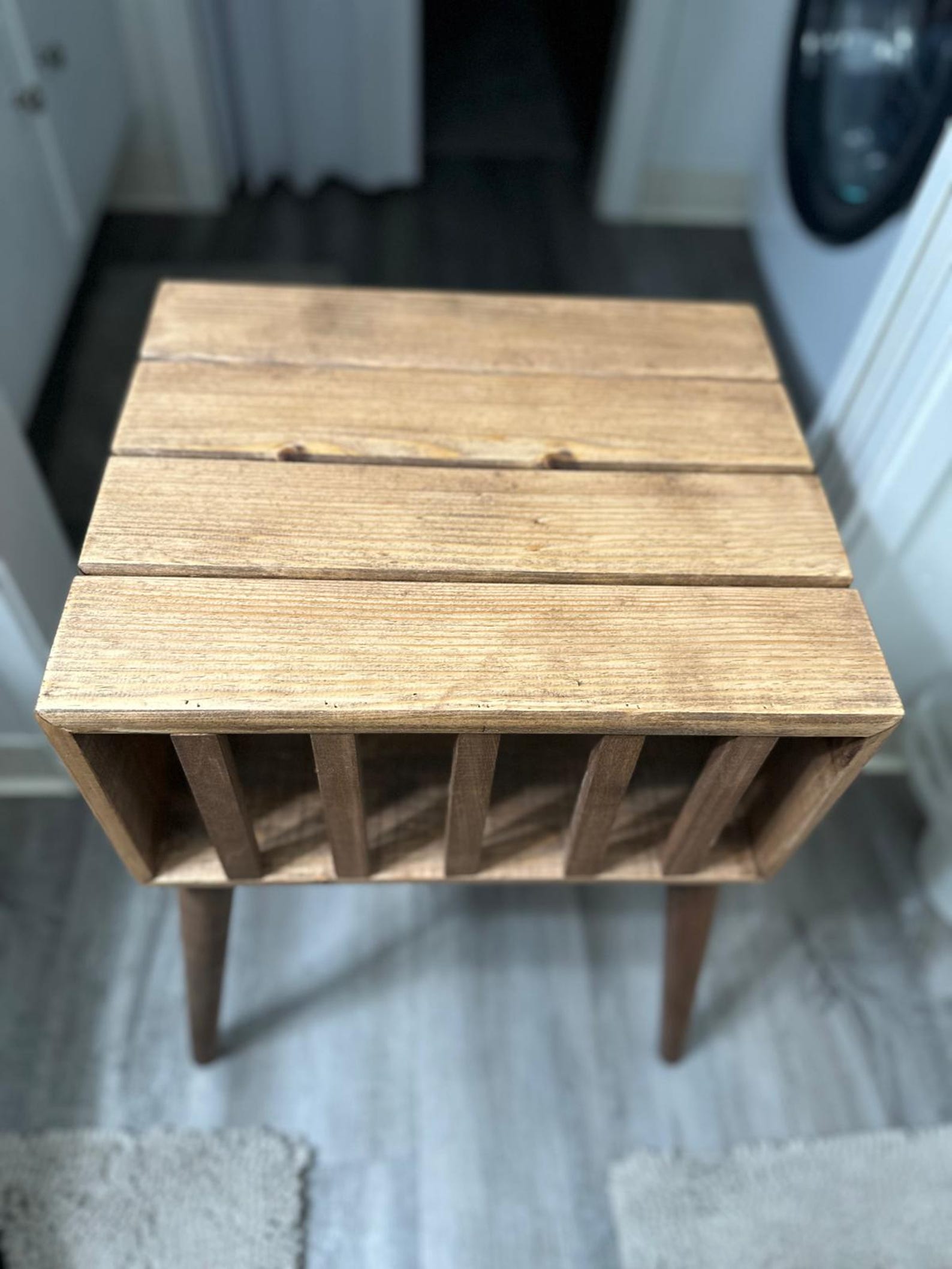 Wooden Bedside Table, End Table, Rustic Bedside Table Bedroom Furniture ...