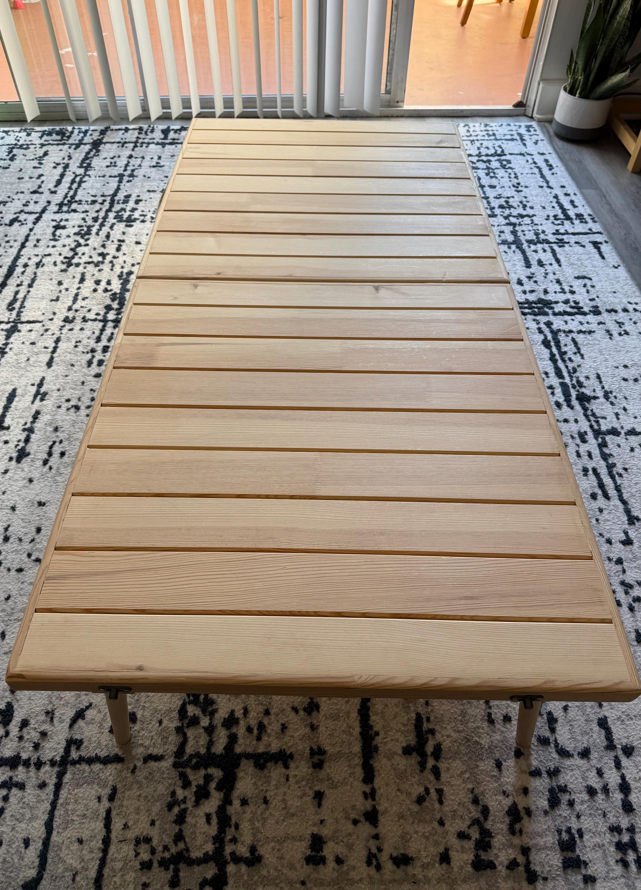 Foldable Boho Picnic Table – Handmade Rustic Wood Table for Camping ...