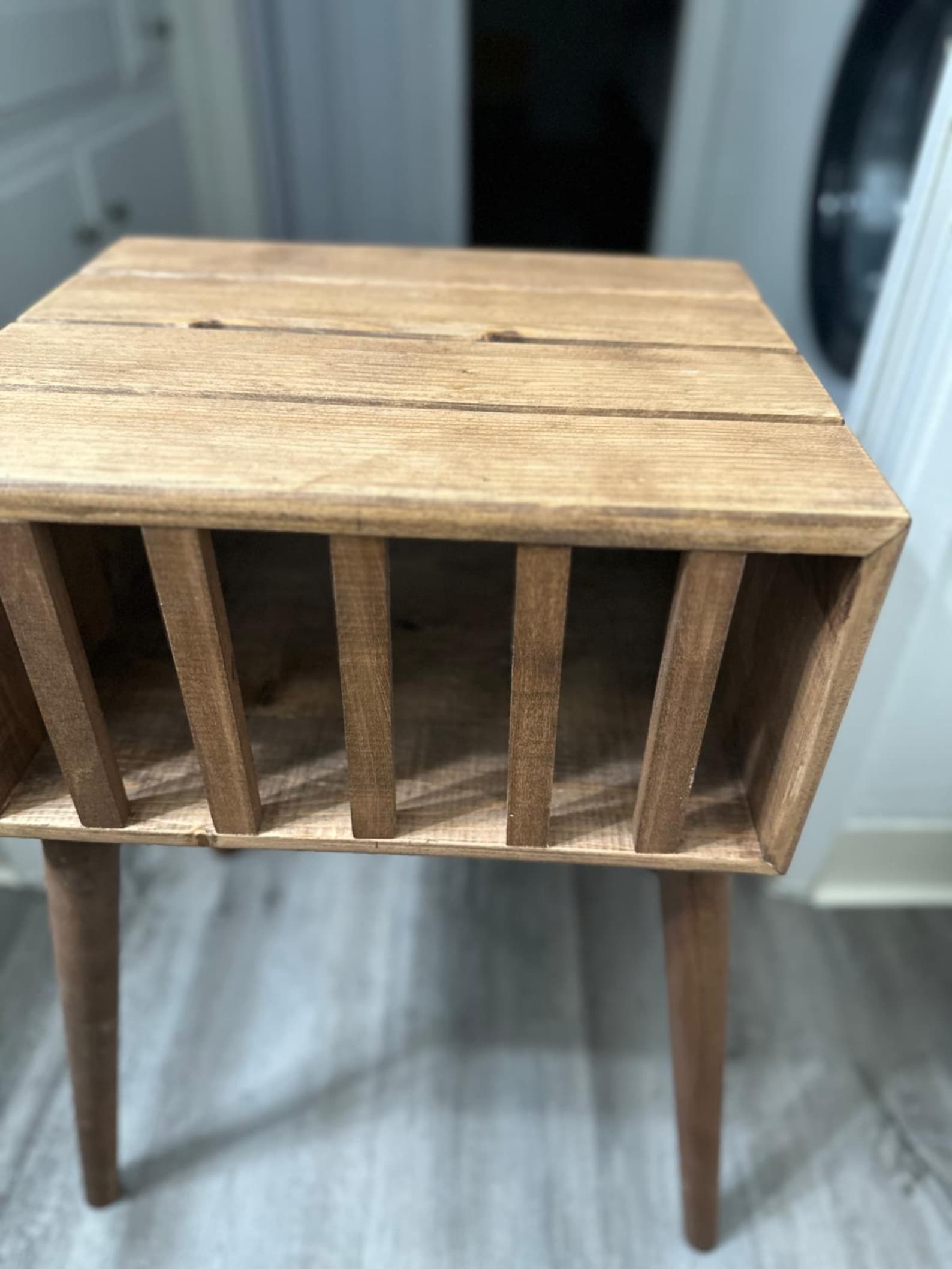 Wooden Bedside Table, End Table, Rustic Bedside Table Bedroom Furniture ...