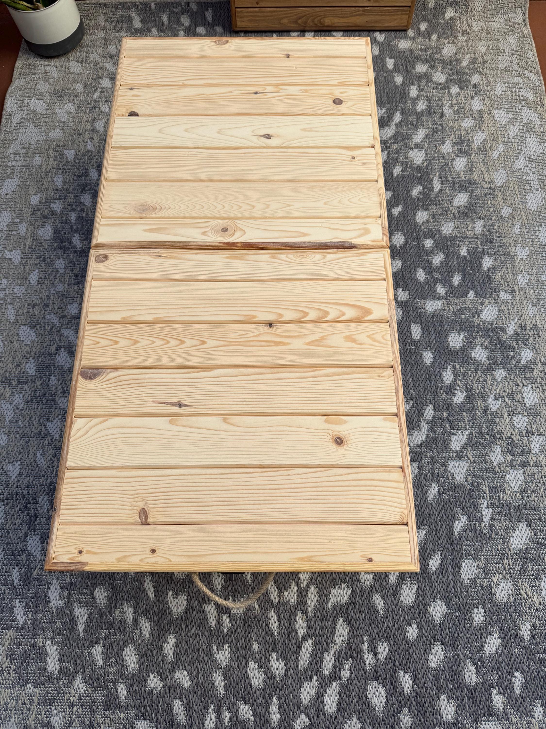 Portable Wooden Camping Table – Foldable, Lightweight, Ideal for ...