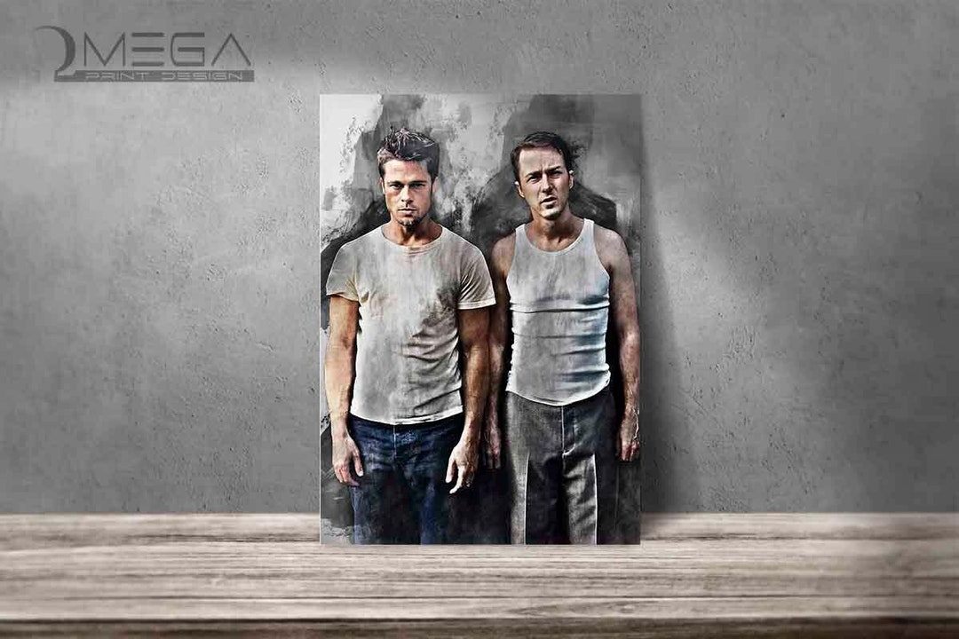 Fight Club Poster, Fight Club Canvas Print, Art Print, Wall Art, Man ...