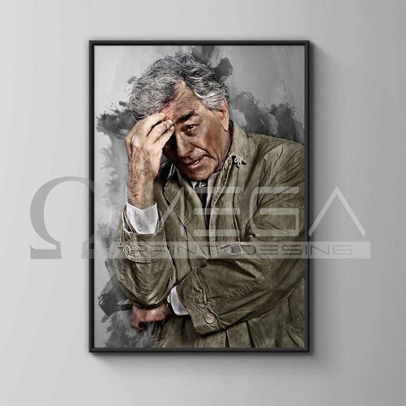 Columbo Poster, Columbo Canvas Print, Art Print, Wall Art, Man Cave ...