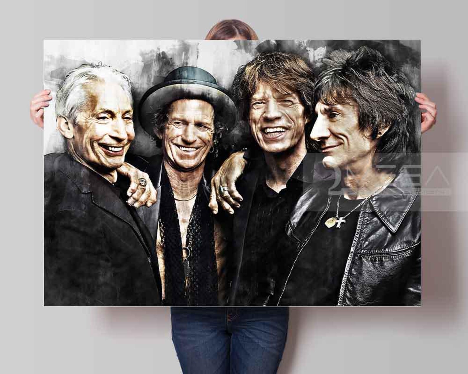 The Rolling Stones Poster, Rolling Stones Canvas Print, Art Print, Wall ...
