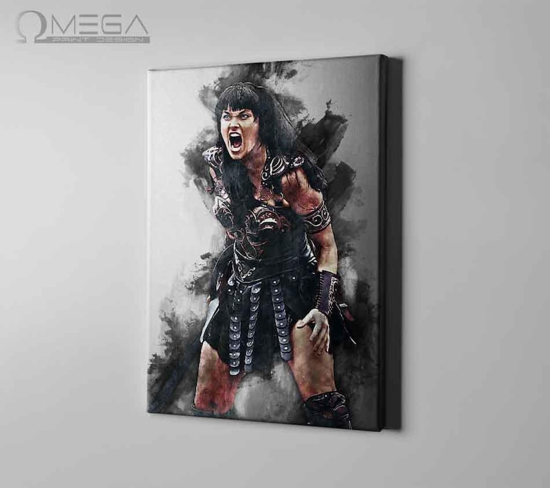 Xena Poster, Xena Warrior Princess Canvas Print, Art Print, Wall Art ...