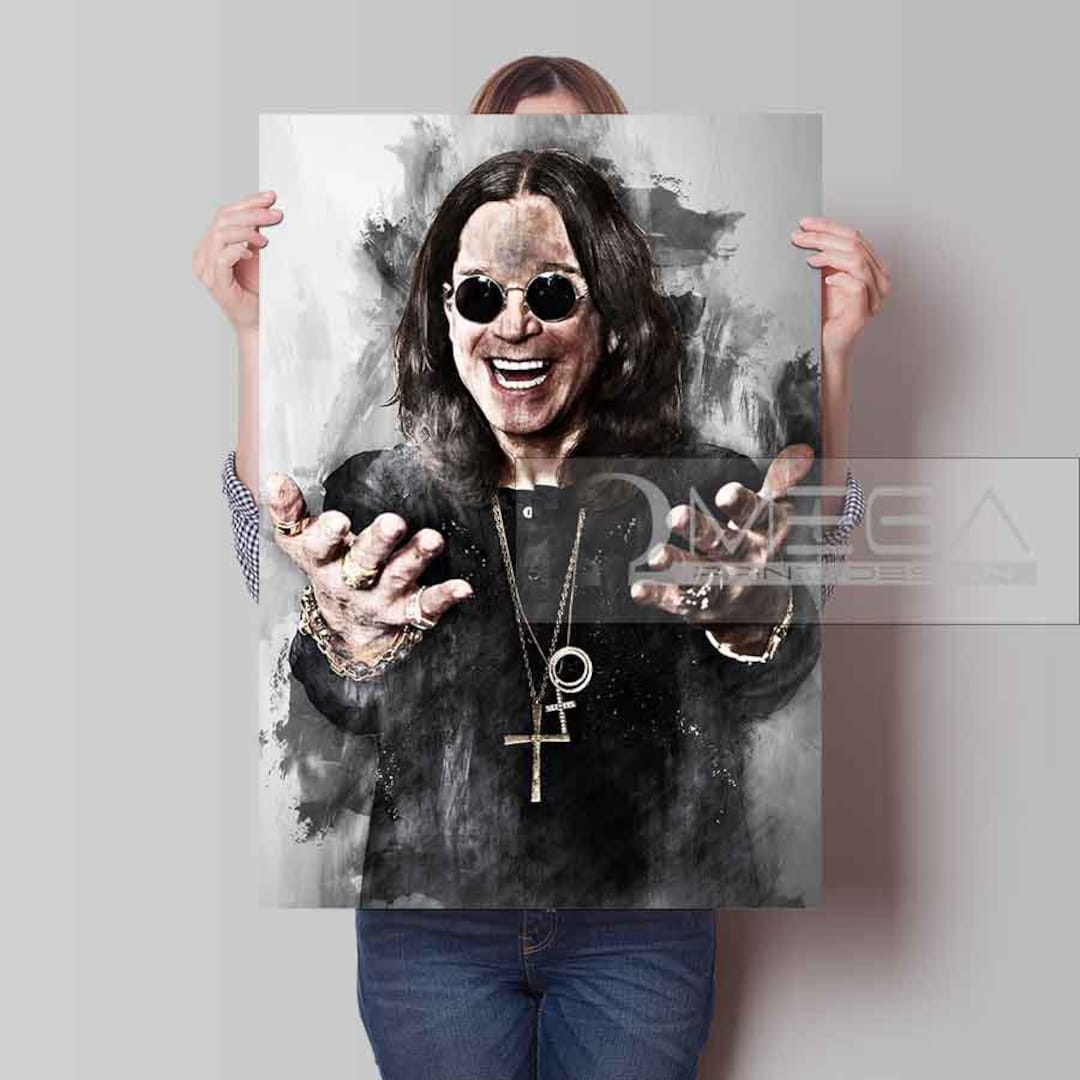Ozzy Osbourne Poster, Ozzy Osbourne Canvas Print, Art Print, Wall Art ...