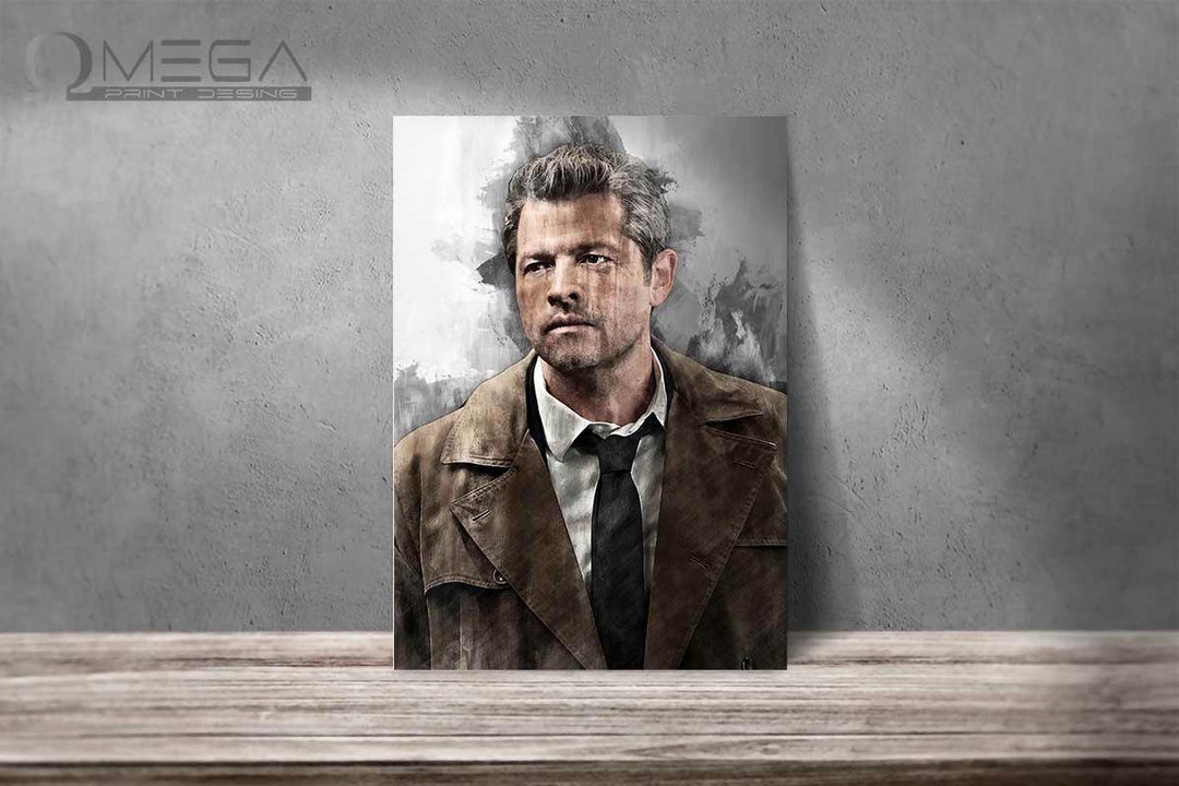 Castiel Poster, Supernatural Canvas Print, Art Print, Wall Art, Man ...