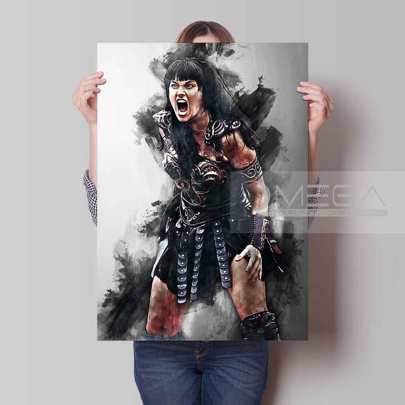 Xena Poster, Xena Warrior Princess Canvas Print, Art Print, Wall Art ...