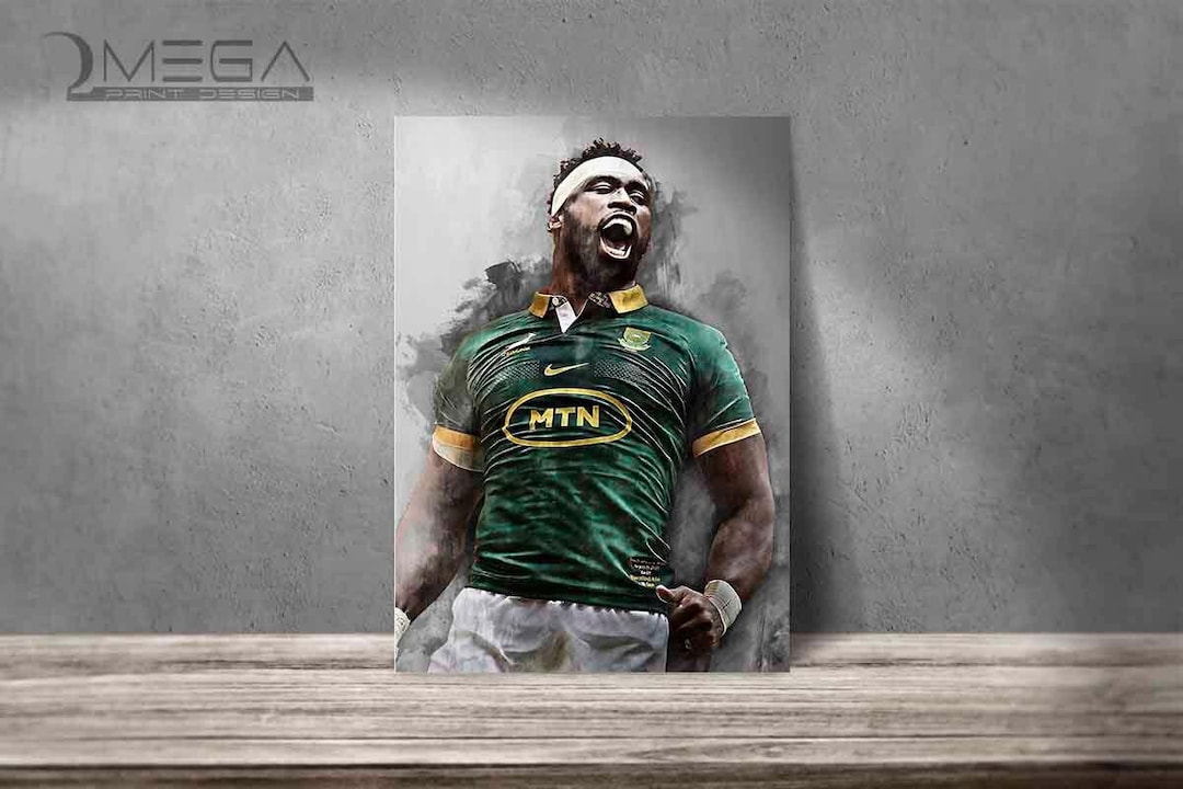 Siya Kolisi Poster Siya Kolisi Canvas Print, Art Print, Wall Art, Man ...