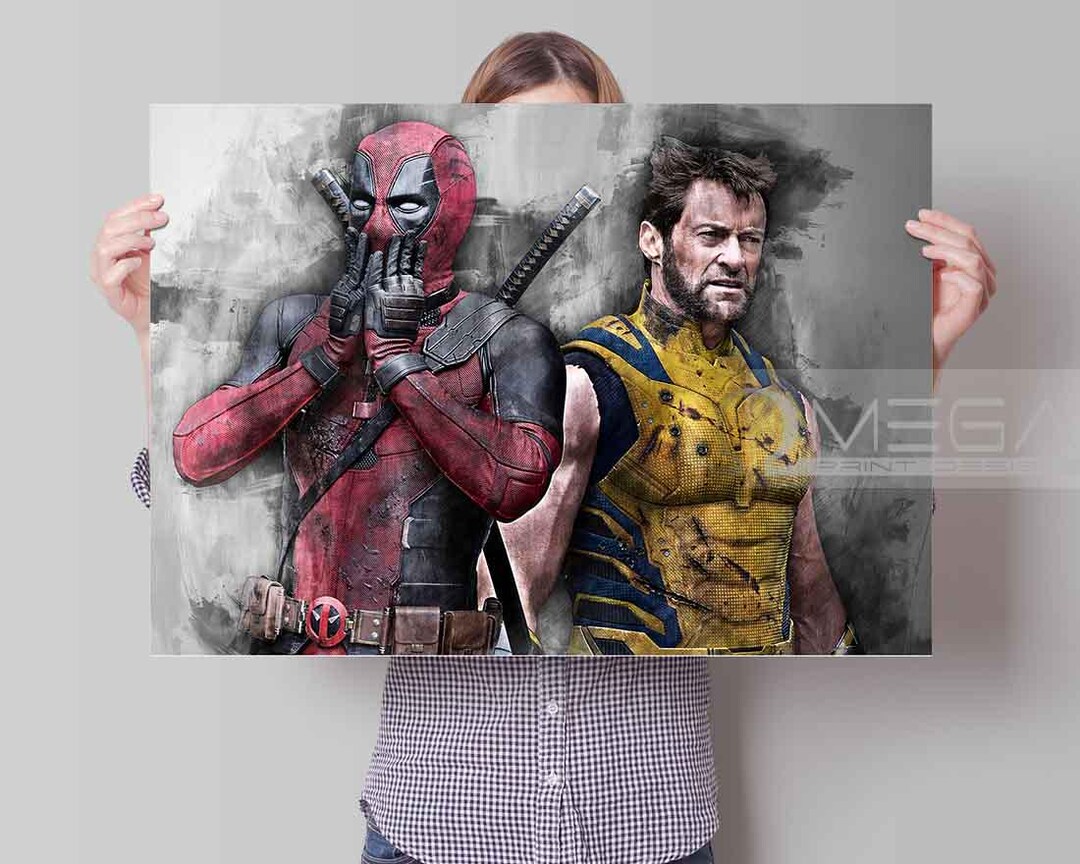 Deadpool and Wolverine Poster, Ryan Reynolds, Hugh Jackman Canvas Print ...