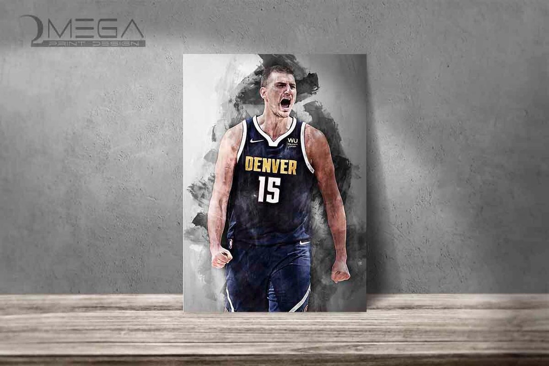 Nikola Jokic Poster Nikola Jokić Canvas Print, Art Print, Wall Art, Man ...