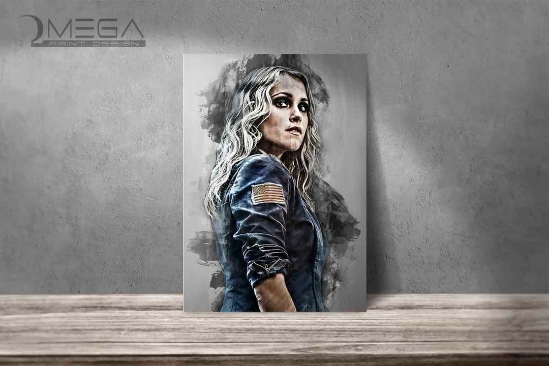 Clarke Griffin Poster, the 100 Canvas Print, Art Print, Wall Art, Man ...