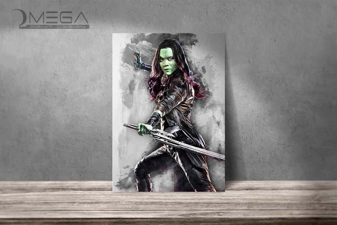 Gamora Poster, Guardians of the Galaxy Canvas Print, Art Print, Wall ...