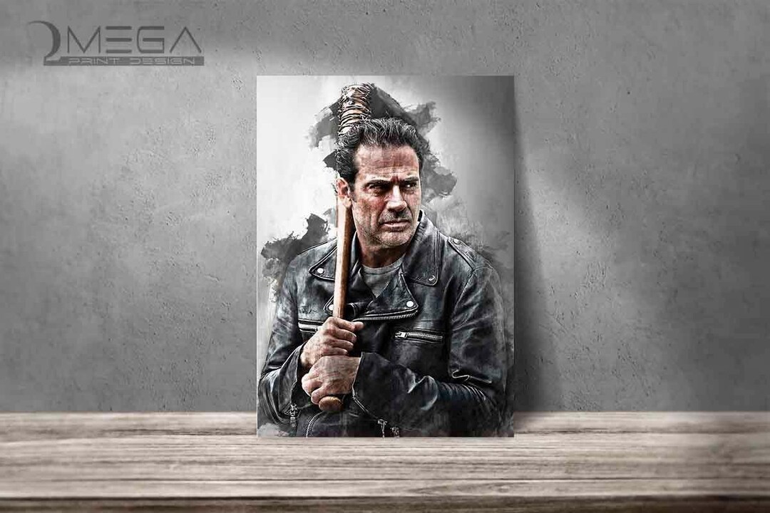 Negan Poster, the Walking Dead Canvas Print, Art Print, Wall Art, Man ...