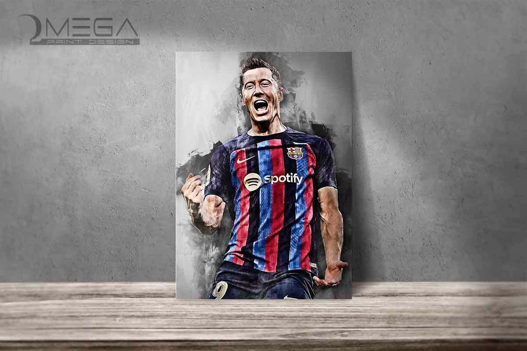 Robert Lewandowski Poster Lewandowski Canvas Print, Art Print, Wall Art ...