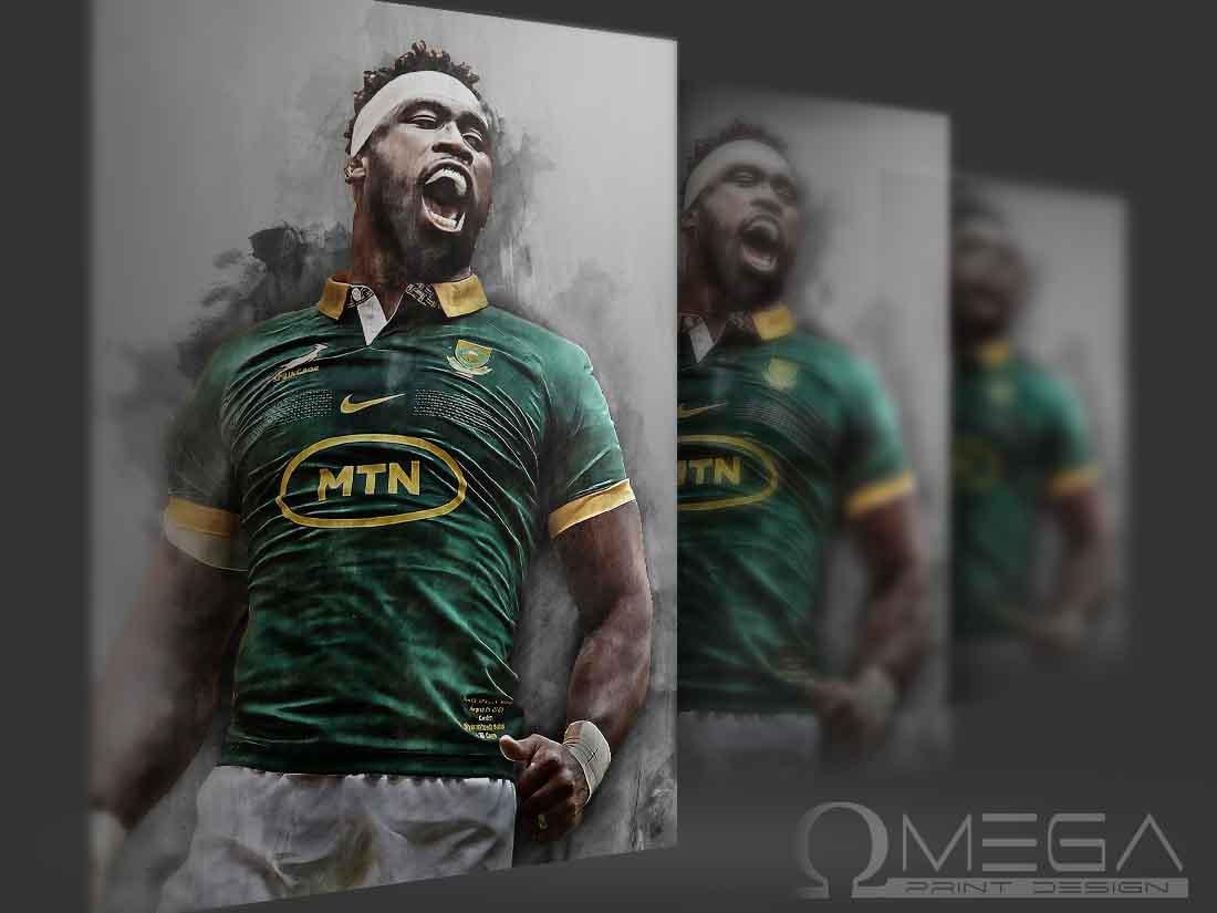 Siya Kolisi Poster Siya Kolisi Canvas Print, Art Print, Wall Art, Man ...