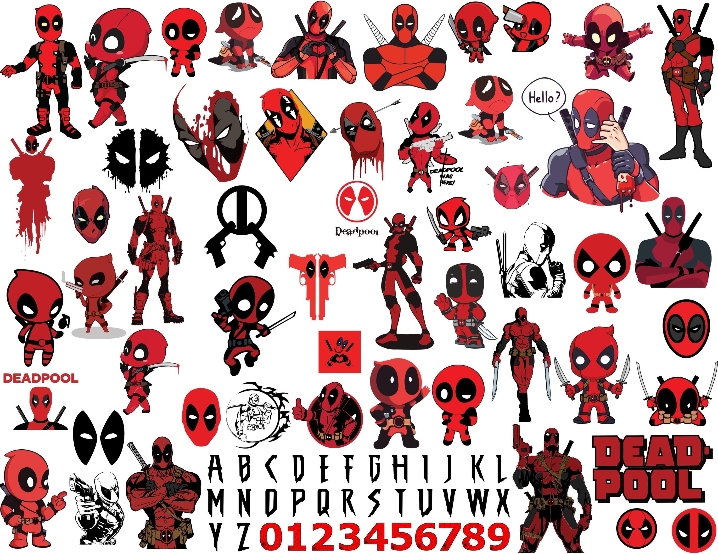 Deadpool SVG Bundle | Superhero PNG | Baby Deadpool | Cricut ...