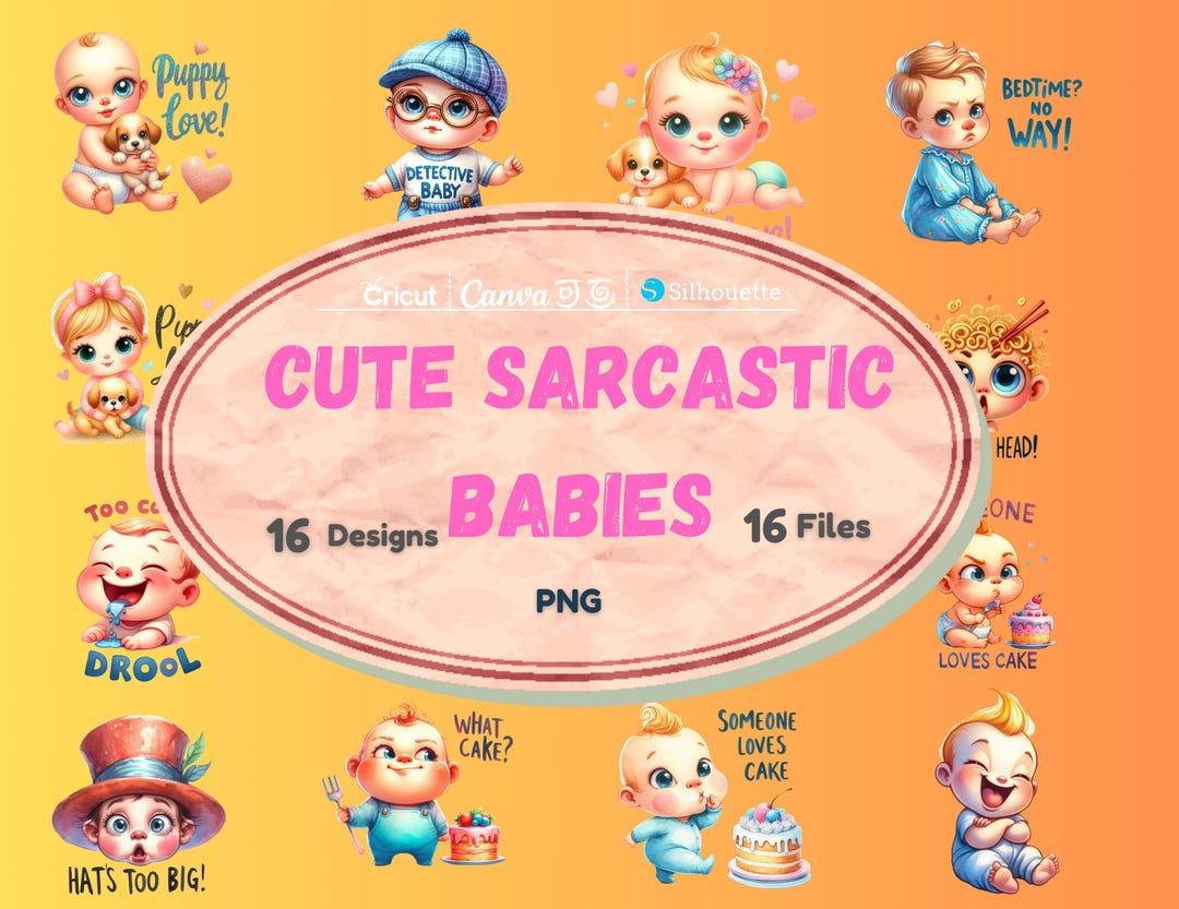 Funny Sarcastic Baby Sublimation Bundle – Instant Download - Etsy
