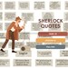 Sherlock Holmes Quotes - Printable Journal Prompts - Digital Collage ...