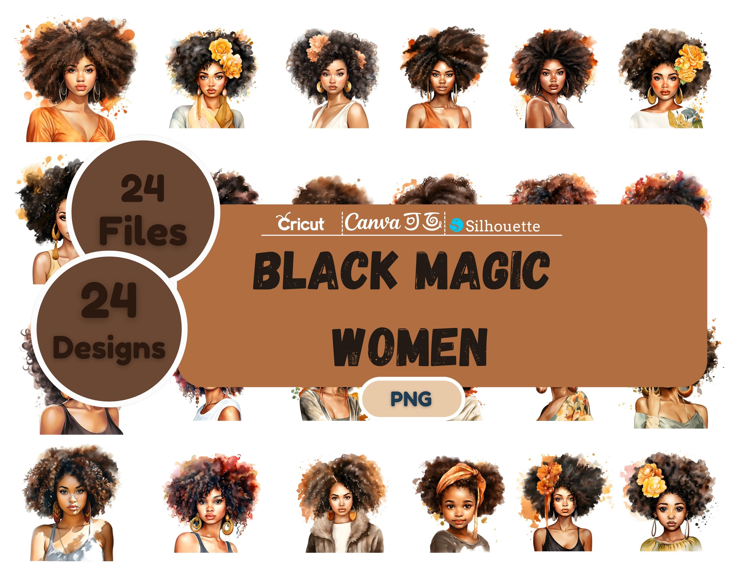 24 Cute Black Girl Clipart Bundle | Fashionable Afro Girl Graphics ...
