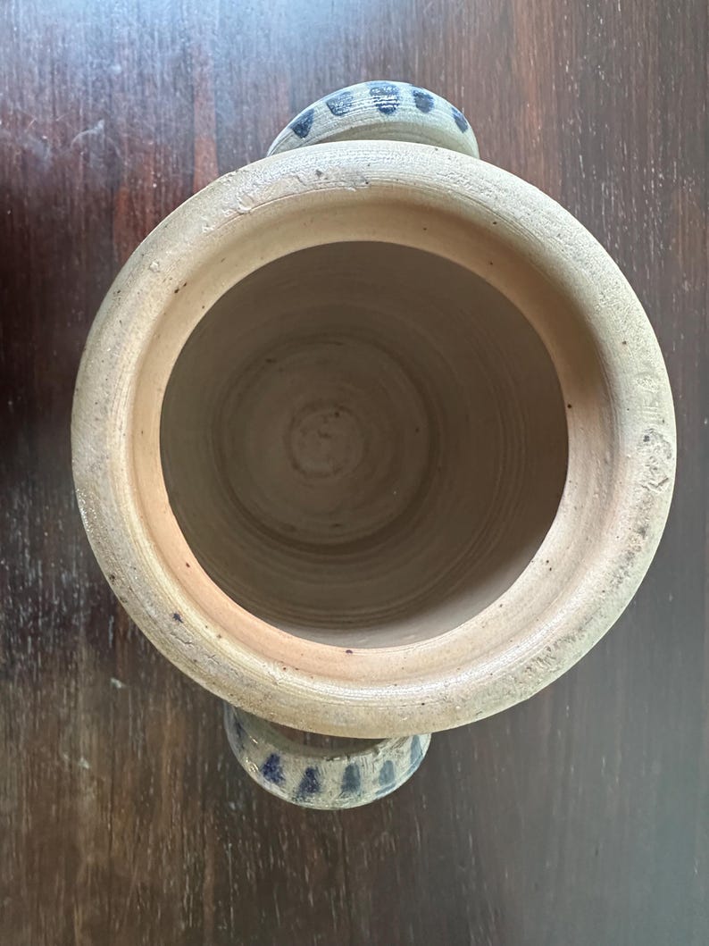 Vintage Westerwald Salt-glazed Stoneware Gray Crock Pot, Cobalt Blue ...