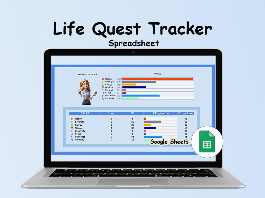 Personal Growth Tracker, Skill Tracker,habit Tracker,life Goals,daily ...