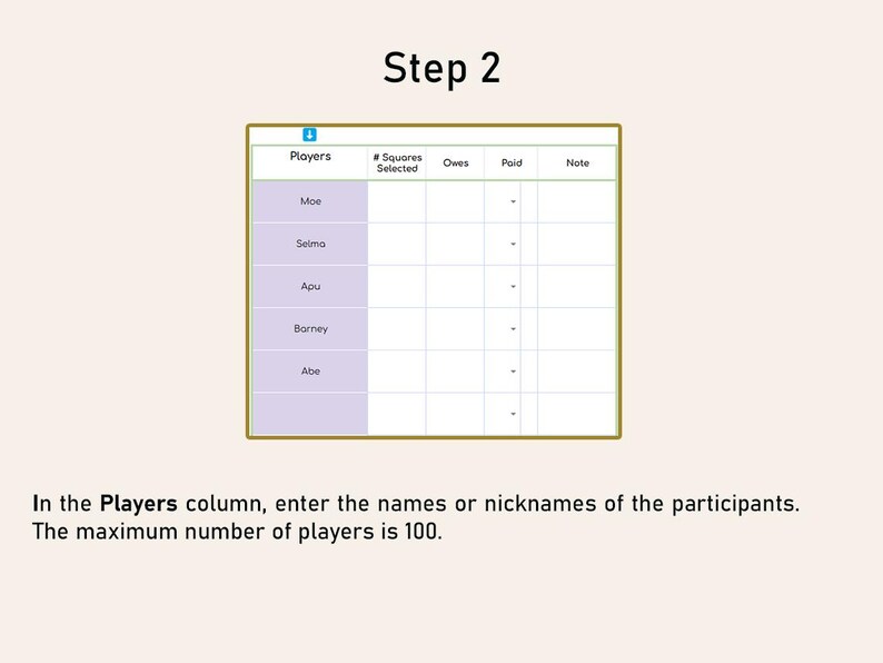 Football Squares Spreadsheet. Bundle 100, 50, 25. All-in-one Grid. Big ...