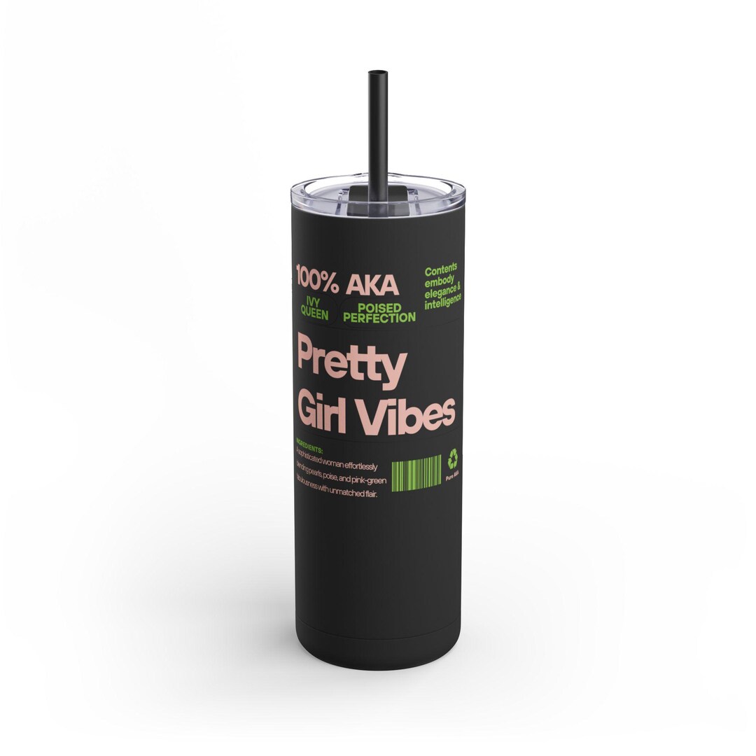 Pretty Girl Vibes Skinny Matte Tumbler, 20oz - Etsy
