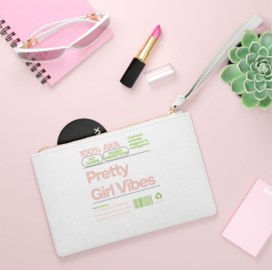 Elegant Clutch Bag - 'pretty Girl Vibes' for Fashionable Women - Etsy