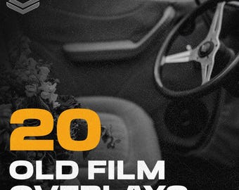 20 Old Film Overlays for Photoshop, Affinity and Procreate Vintage ...
