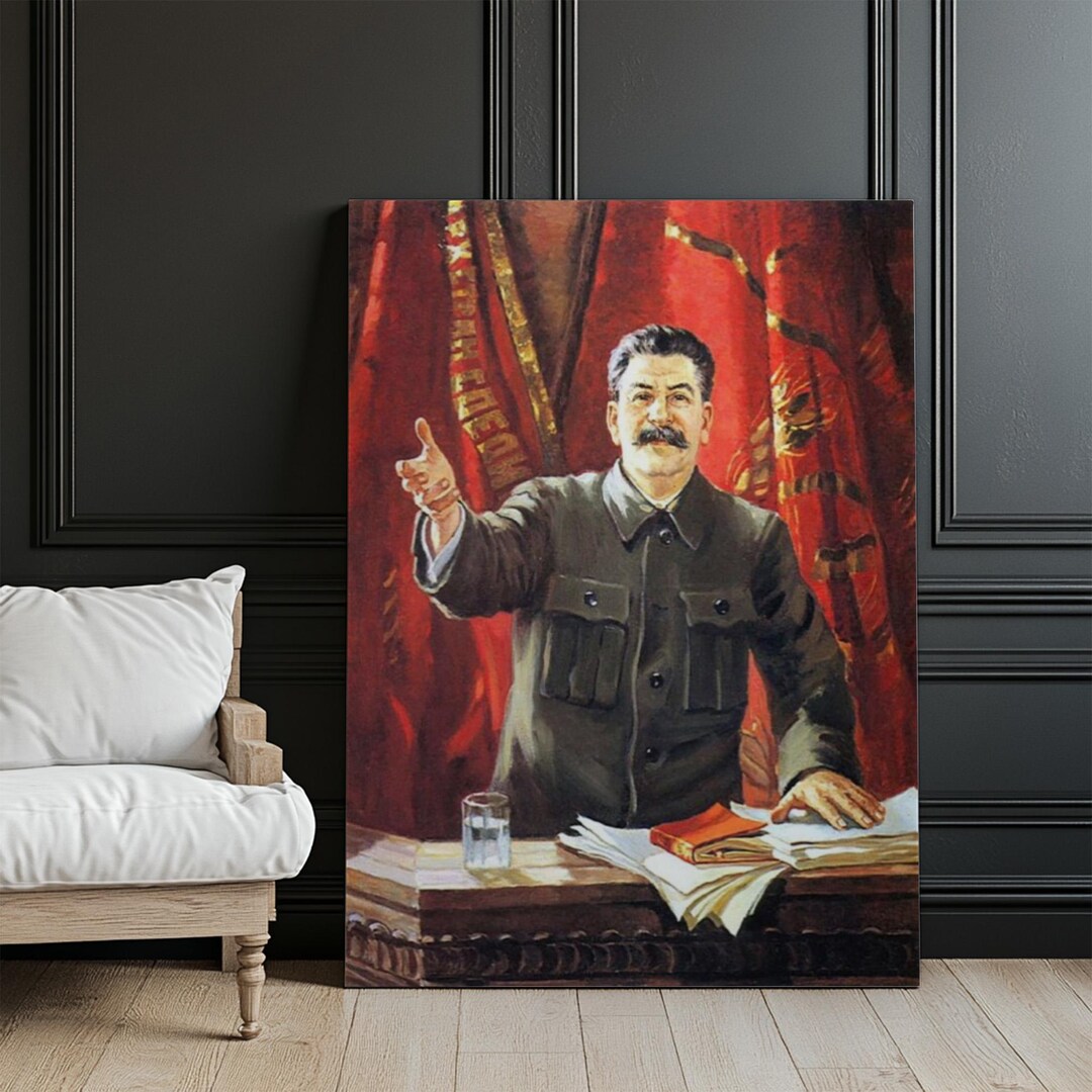Joseph Stalin Russia and Soviet Union Canvas Painting, Housewarming ...